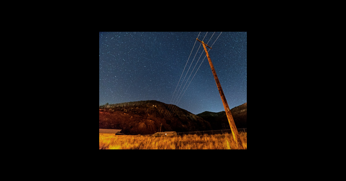 Jerome Arizona Ghost Town Starry Skies Mining Town - Jerome - Sticker ...