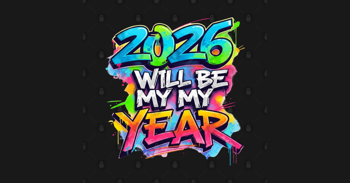 2026 Will be My Year - Graffiti Illustration - 2026 - Hoodie | TeePublic