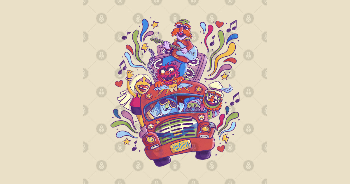 Electric Bus Mayhem - Electric Mayhem - T-Shirt | TeePublic