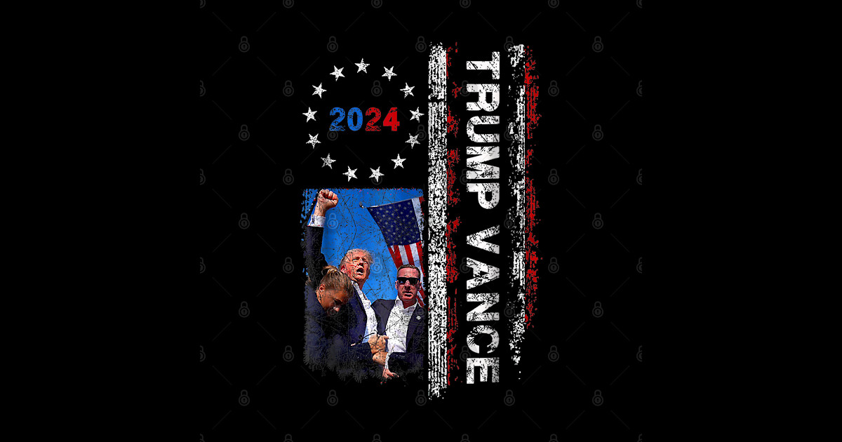 Trump Vance 2024 Retro Stripe Trump JD Vance - Trump Vance 2024 Retro ...