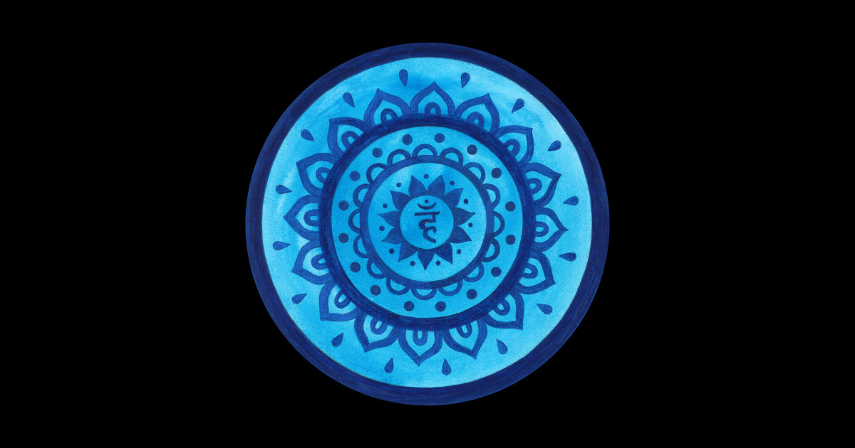 Mandala throat chakra - Chakra - Sticker | TeePublic