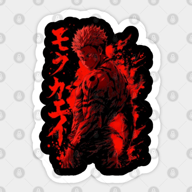 Ryomen Sukuna Dramatic Pose Jujutsu Kaisen - Ryomen Sukuna - Sticker ...