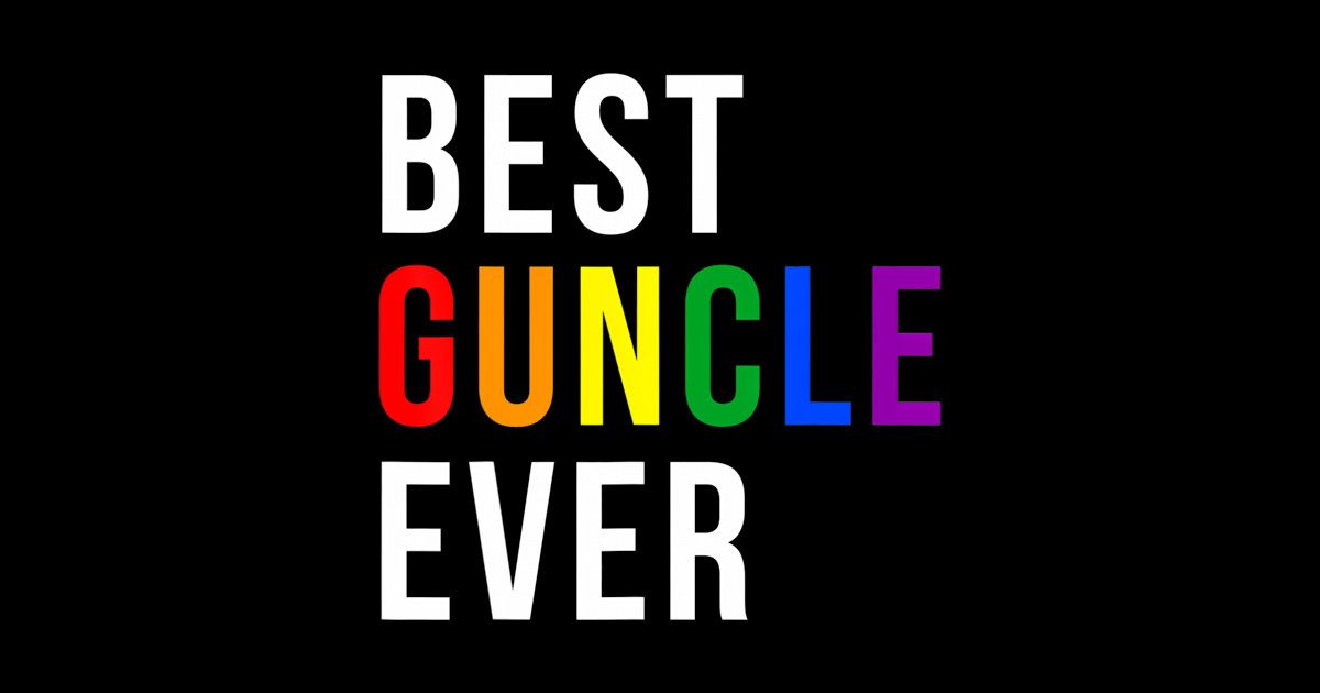 Mens Ever Rainbow Flag Colors Lgbtq Pride Gay Uncle - Mens Ever Rainbow ...