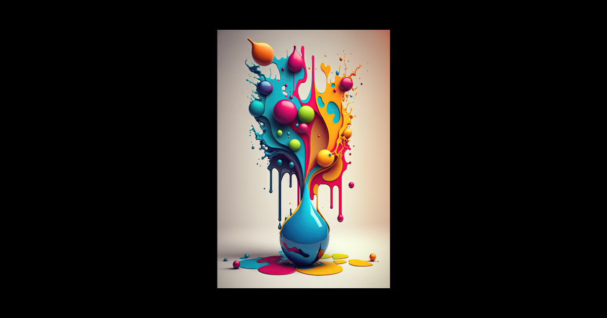 Liquid art - Liquid Art - Sticker | TeePublic