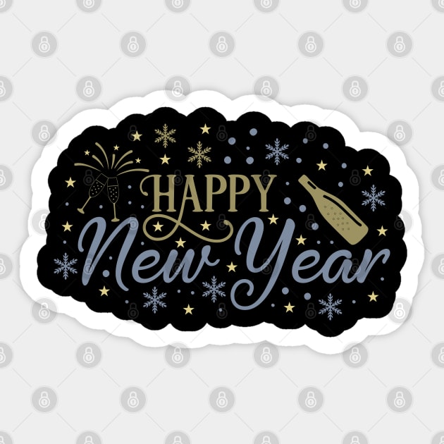 Happy New Year - Happy New Year - Sticker | TeePublic