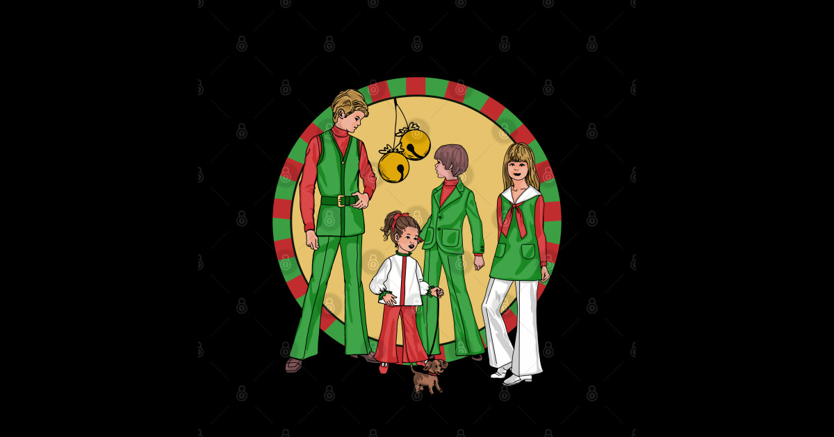 Jingle Bell-Bottoms - Retro Christmas Gift - Sticker | TeePublic