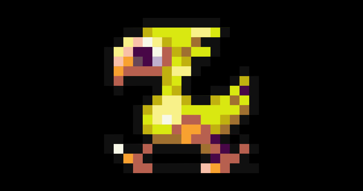 8-Bit Chocobo - Final Fantasy - Sticker | TeePublic