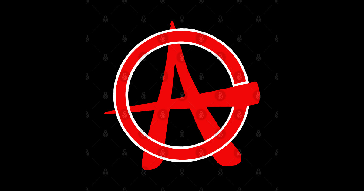 Classic Retro Anarchy Symbol - Anarchy Symbol - Sticker | TeePublic
