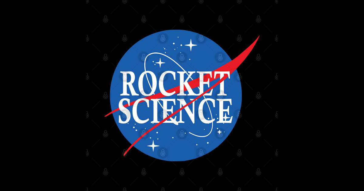 Nasa Rocket Science Logo - Nasa - Sticker | TeePublic