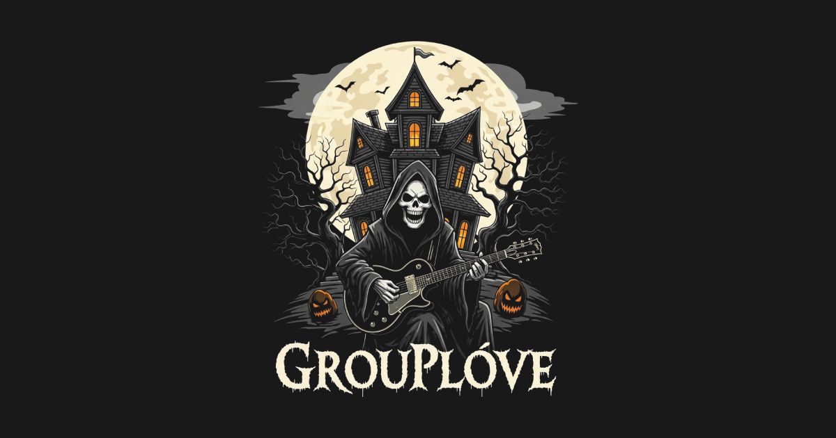Spooky Rock Guitar - Grouplove - T-Shirt | TeePublic