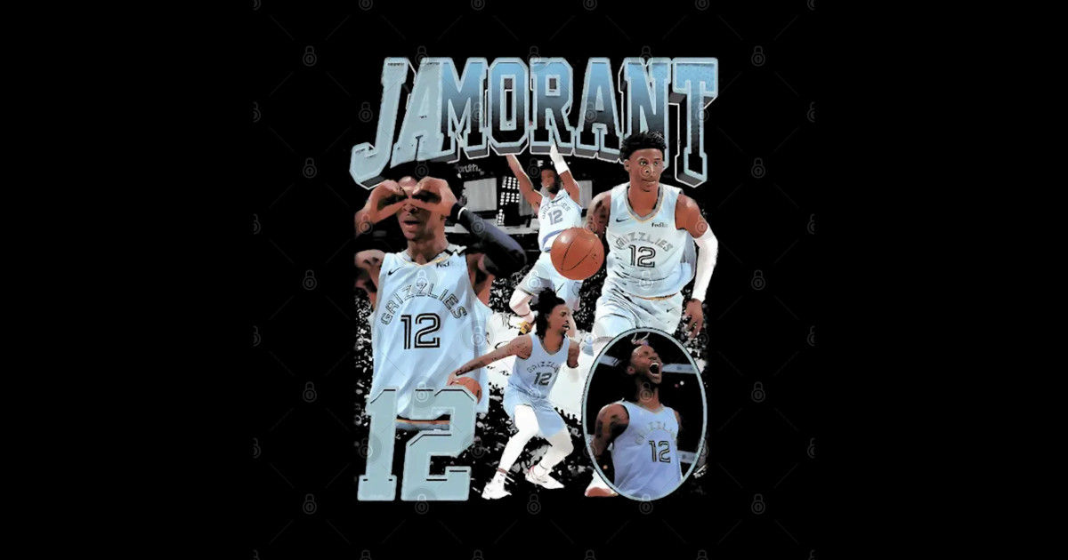 Ja Morant Retro Collage - Ja Morant Retro - Sticker | TeePublic