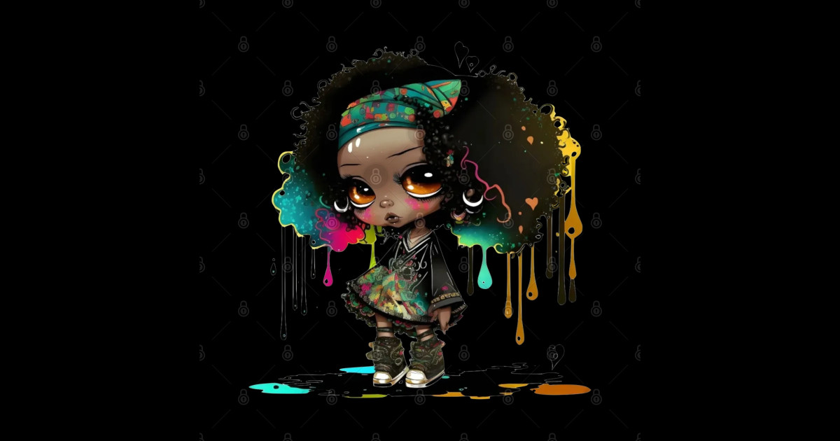 Drippy Chibi Sticky 2 - Chibi Art - Sticker | TeePublic