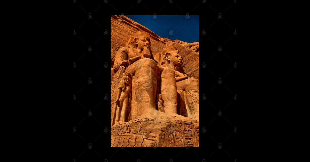 Egypt. Abu Simbel Temple. Statues of Ramesses II. - Egypt - Posters and ...