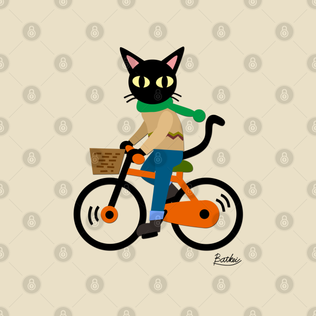 Cycling - Cat - T-Shirt | TeePublic