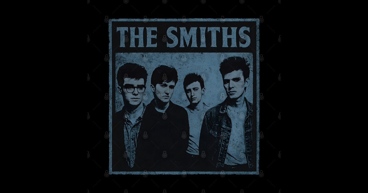 Blue Stencil Band Portrait of THE SMITHS-High Resolution - The Smiths ...
