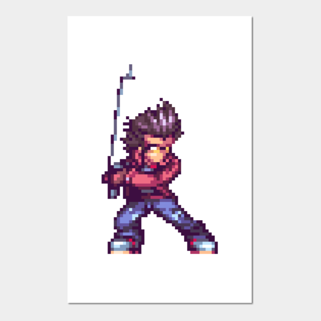 Travis Touchdown Custom Sprite - Travis Touchdown - Posters and Art ...