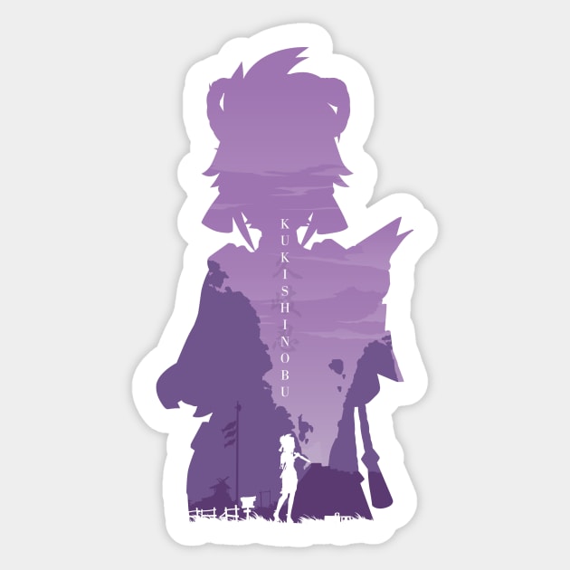 Kuki Shinobu Landscape - Kuki - Sticker | TeePublic