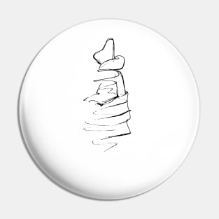 Line Art Woman Black And White Color Sp Pins and Buttons for Sale ...