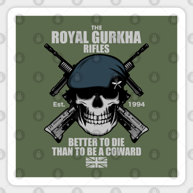 Royal Gurkha Rifles - British Army Gurkha - Sticker | TeePublic
