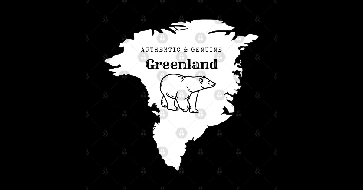 Authentic Greenland Version 2 - Greenland - Sticker | TeePublic