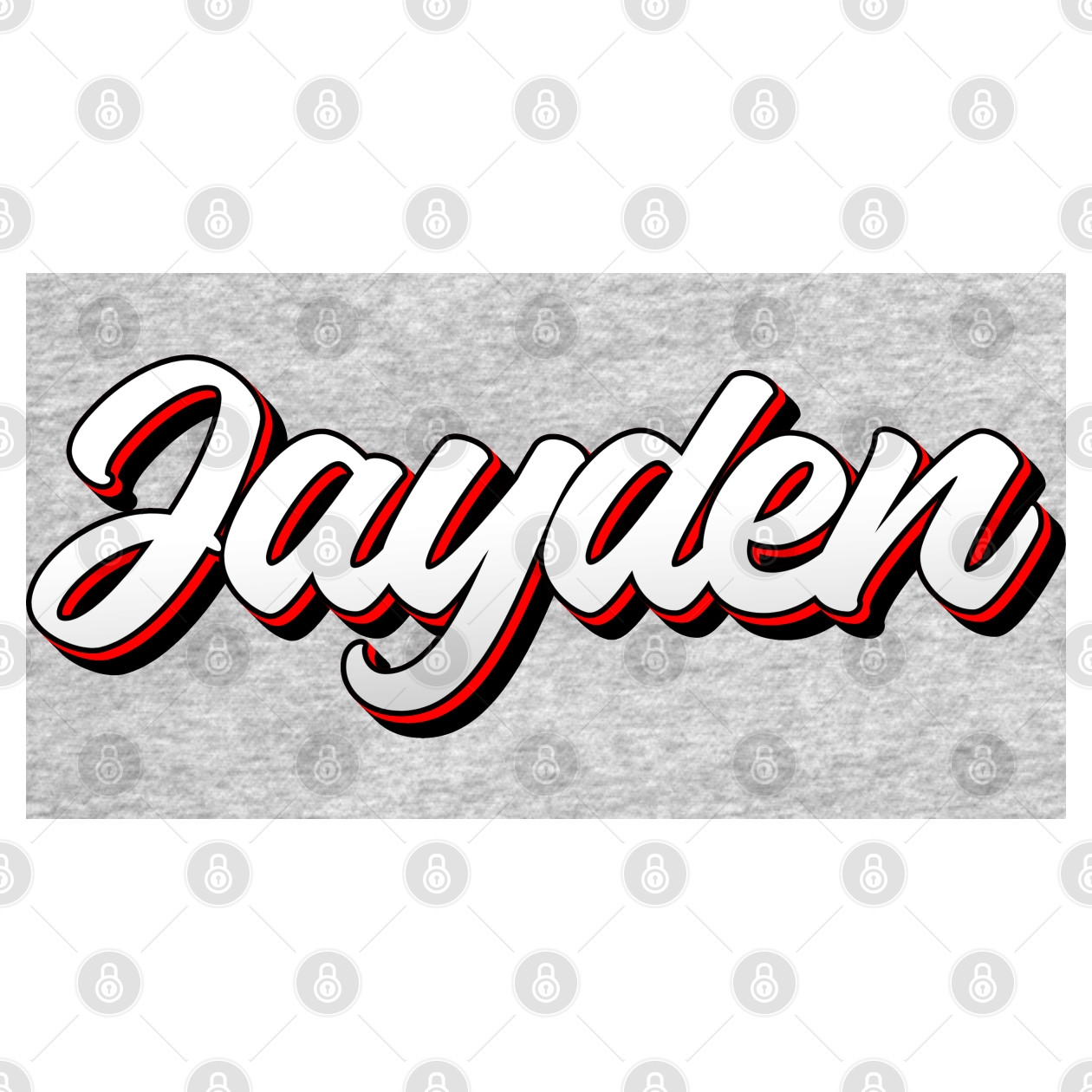 Jayden name - cool 70s retro font - Jayden Name Cool 70s Retro Font - T ...