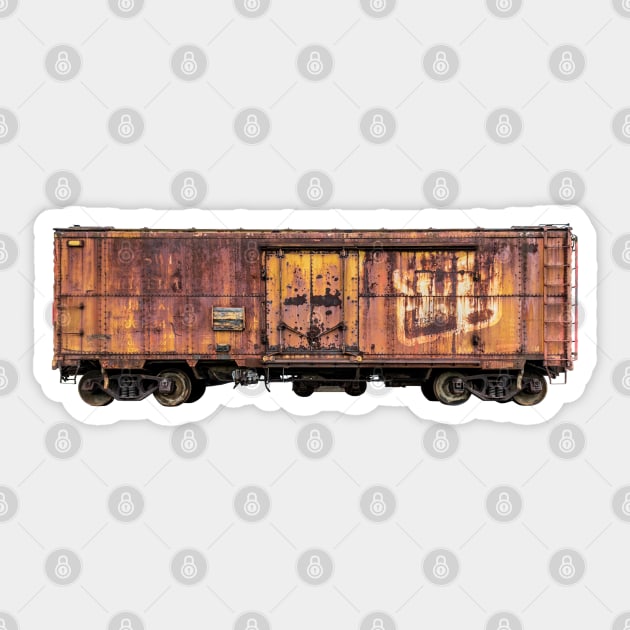 Rusted Rolling Stock - Boxcar - Sticker | TeePublic