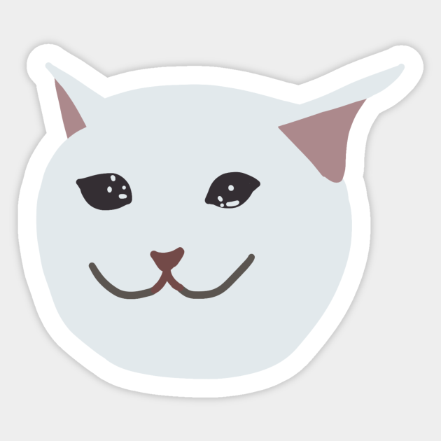 Sad Cat Meme - Cat - Sticker | TeePublic