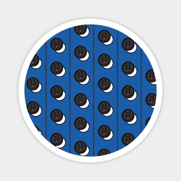 Oreo Pattern on Blue - Oreo - Magnet | TeePublic
