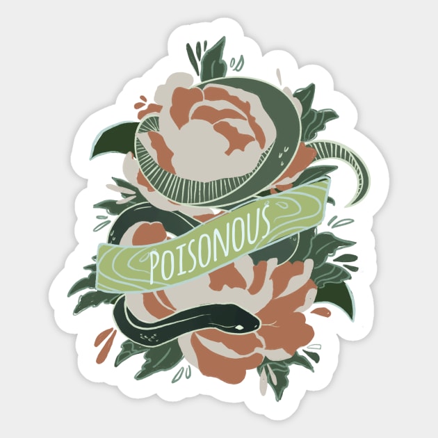 Poisonous Banner - Illustrator - Sticker | TeePublic