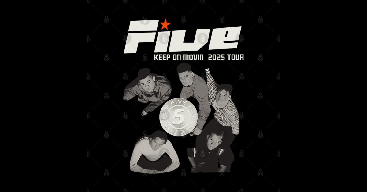 Five Boy Band - Keep on Movin 2025 Uk Tour matching - Five Band ...