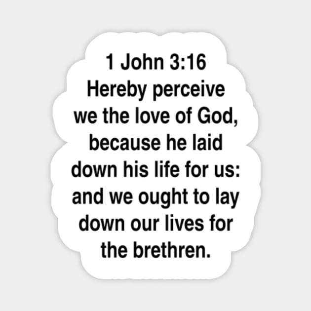 1 John 3 16 King James Version KJV Bible Verse Typography 1 John 3