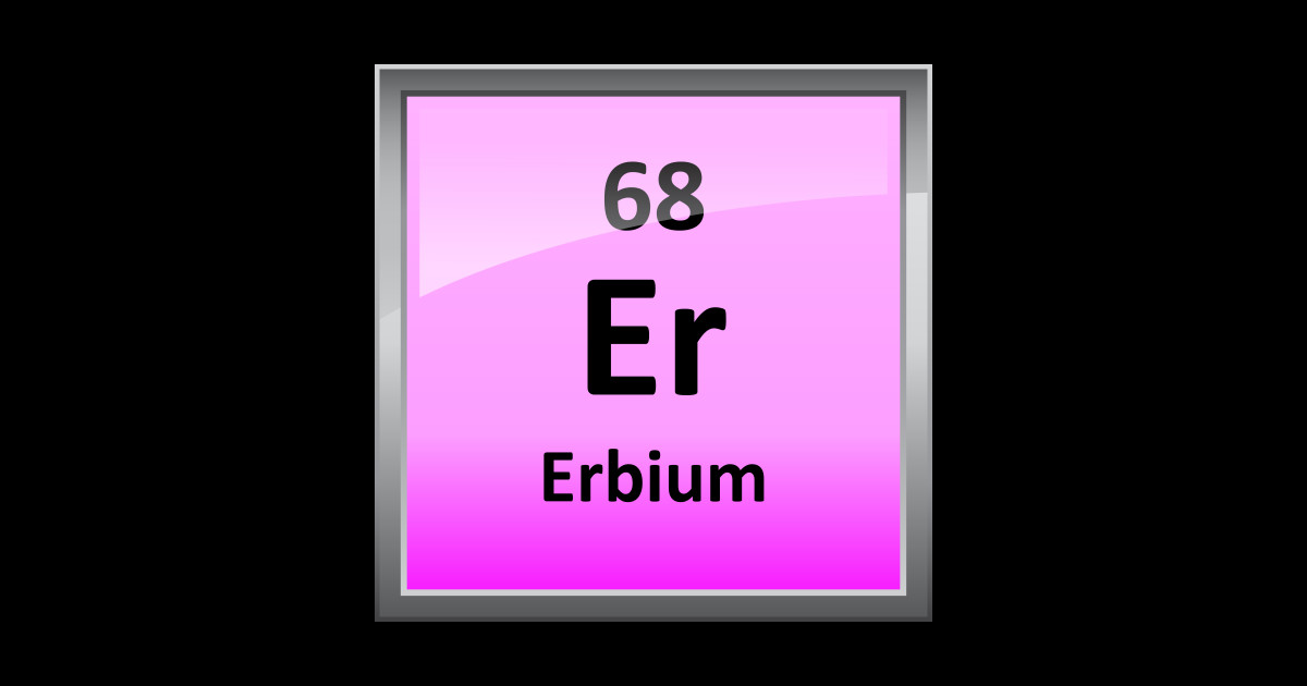 Erbium Periodic Table Element Symbol - Erbium - Sticker | TeePublic