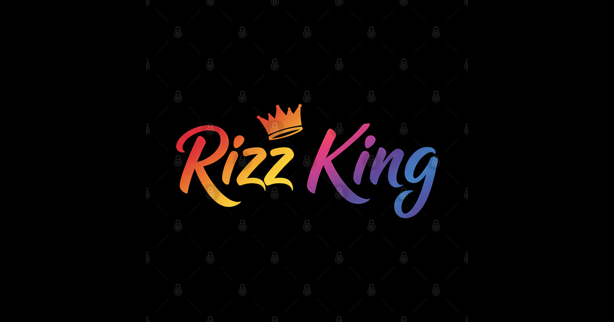 Rizz King. - Rizz King - Sticker | TeePublic