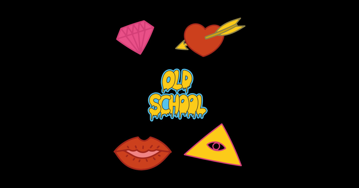 Old School Stickers number one - Old School - Magnet | TeePublic