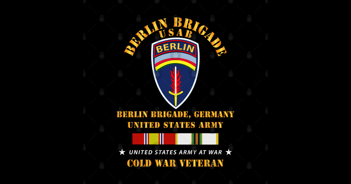 Berlin Brigade US Army w COLD SERVICE RIBBONS - Berlin Brigade Us Army ...