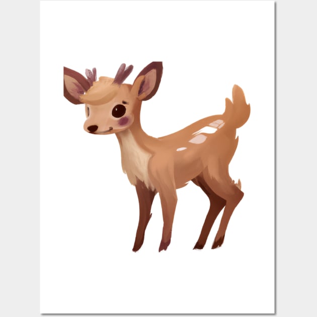 how to draw deer cute