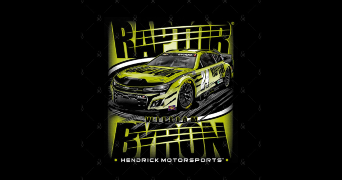 William Byron Raptor Car - William Byron - Sticker | TeePublic