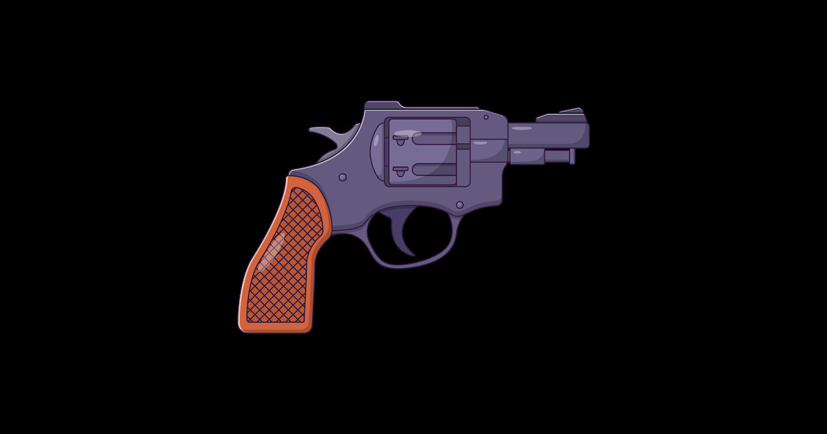 Revolver Gun - Revolver - Sticker | TeePublic