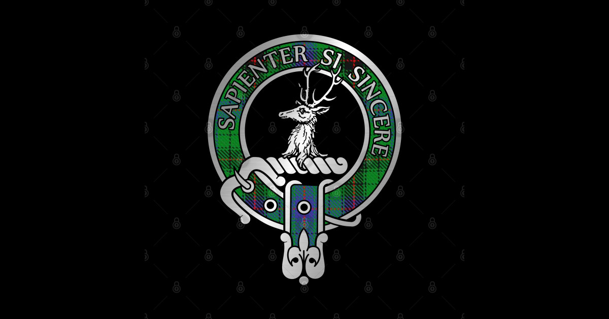 Clan Davidson Crest & Tartan - Davidson - Sticker | TeePublic