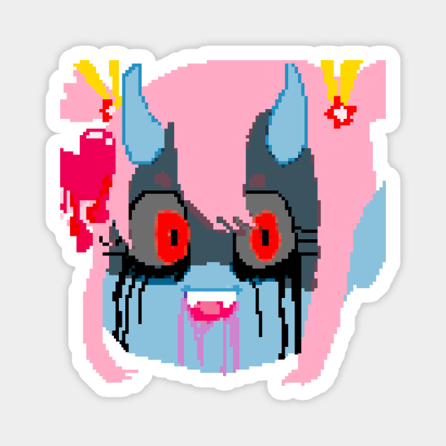 Yandere Demon Girl pixel art - Demon Girl - Magnet | TeePublic