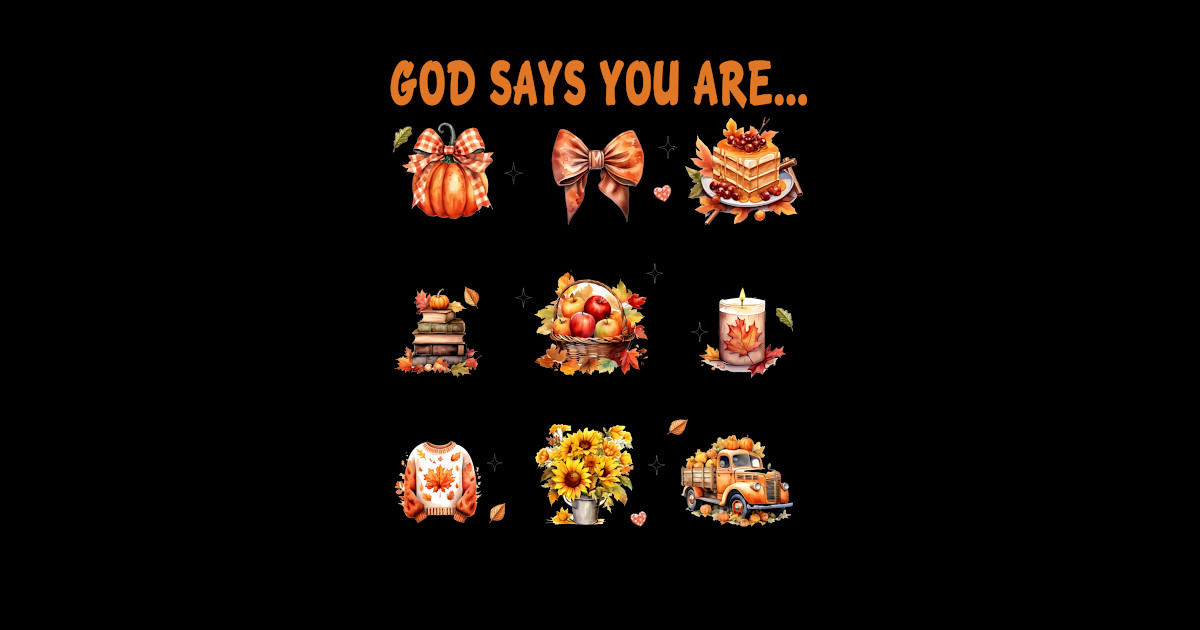 God Says You Are, Fall Coquette Bow, Fall, Autumn Pumpkin ...