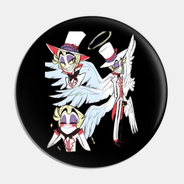 Hazbin Hotel Lucifer - Hazbin Hotel - Pin | TeePublic