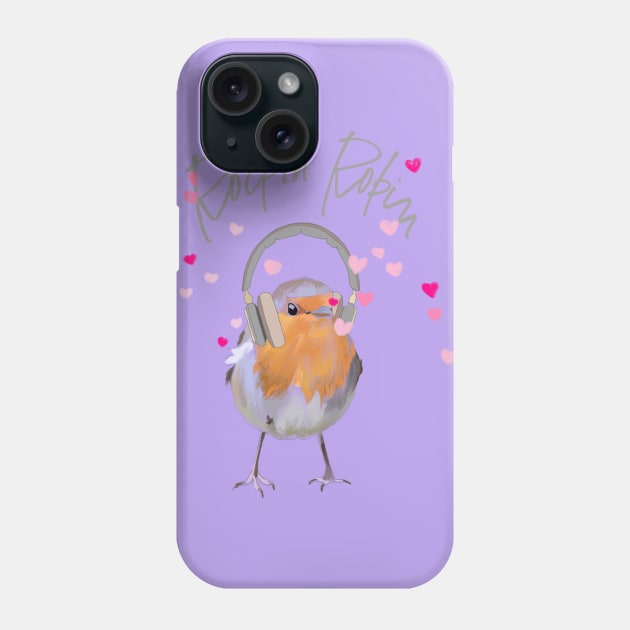 Rocking robin - Robin - Phone Case | TeePublic