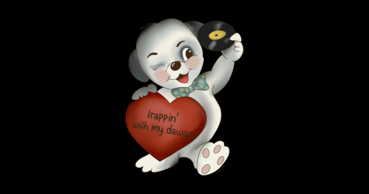 Trappin with my dawgs - Retro - Sticker | TeePublic