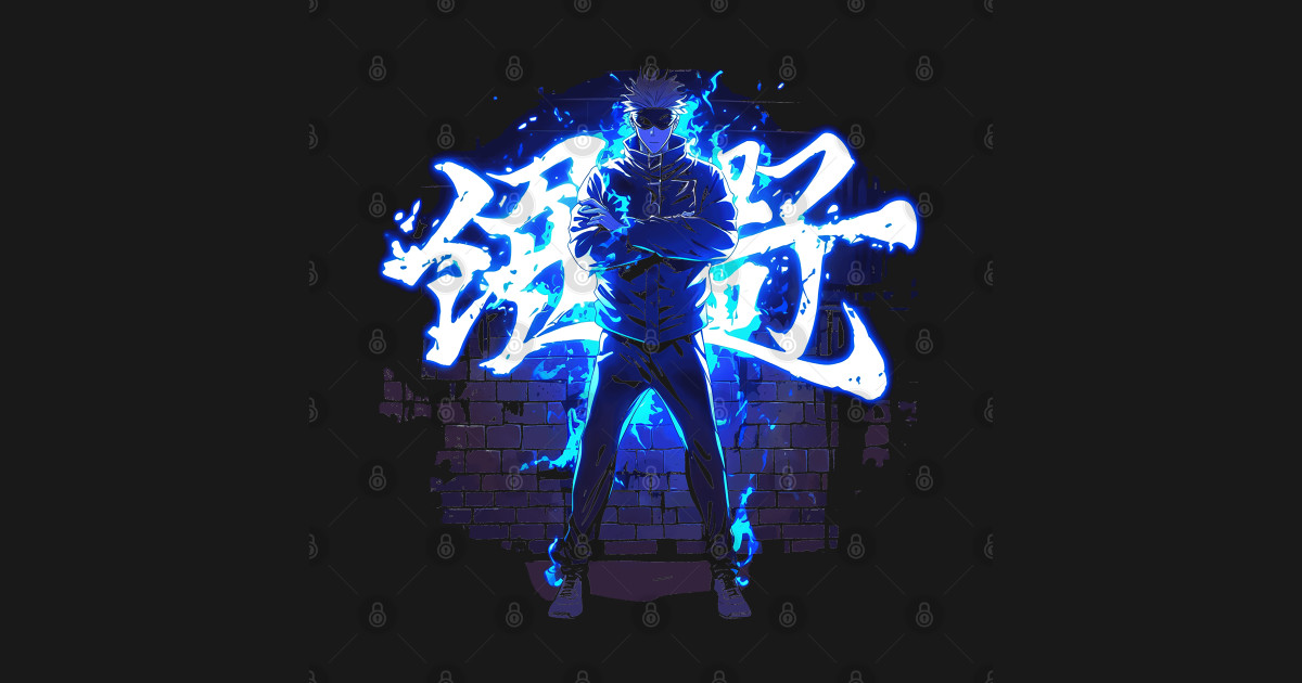 Gojo Satoru Confident Pose Fan Art - Gojo Satoru - T-Shirt | TeePublic