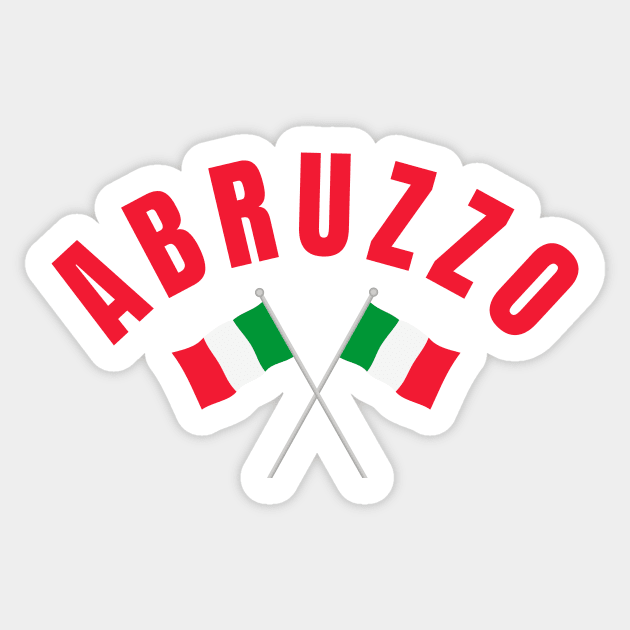 ABRUZZO Italy Flags - Abruzzo - Sticker | TeePublic