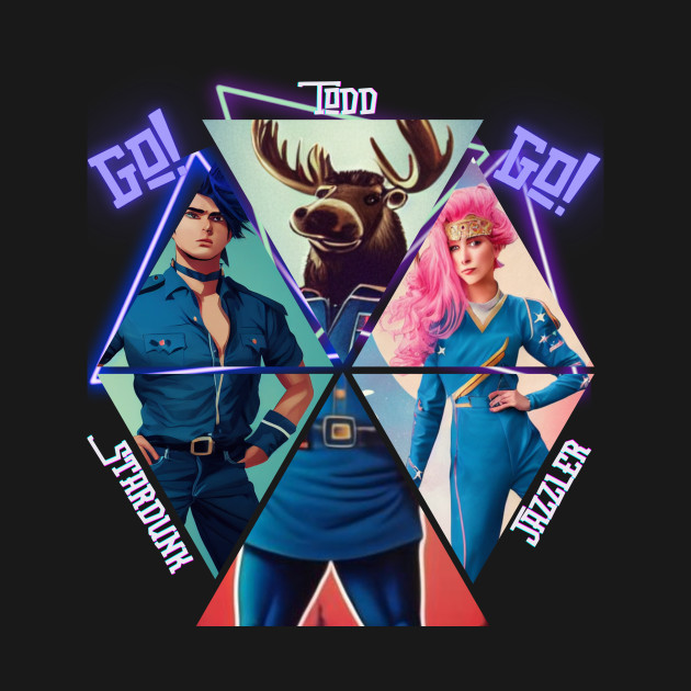 Go Go Team ‘Tection! Front and Back Edition - Naddpod Art - T-Shirt ...