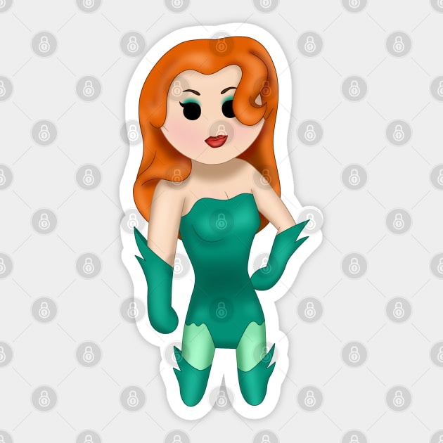 Poison Ivy Chibi - Poison Ivy - Sticker | TeePublic