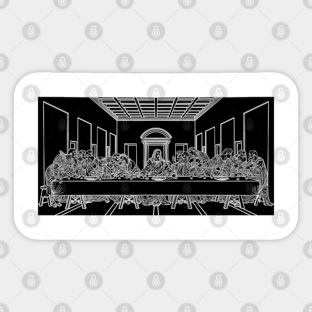 Last supper Jesus Christ - The Last Supper Jesus Christ - Sticker ...