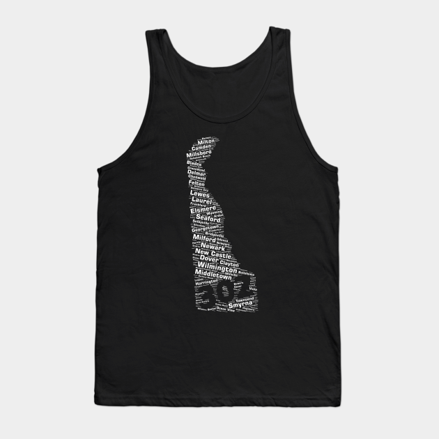 Delaware Cities: 302 Area Code - Delaware - Tank Top | TeePublic